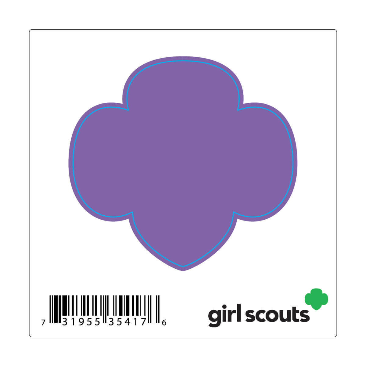Trefoil Decal - Purple - Girl Scouts of Silver Sage Council Online Store