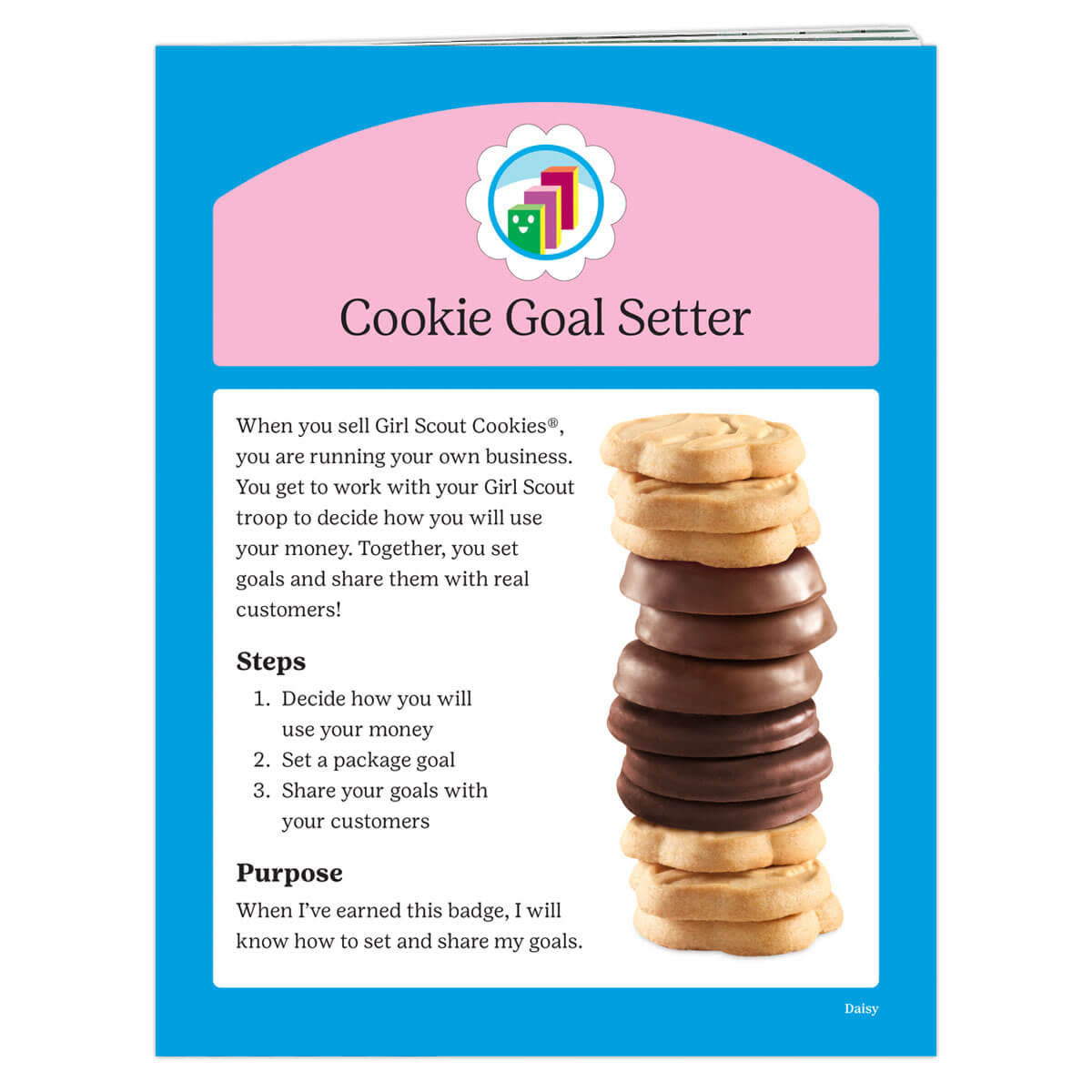 Daisy Cookie Goal Setter Requirements Pamphlet - Girl Scouts of Silver ...