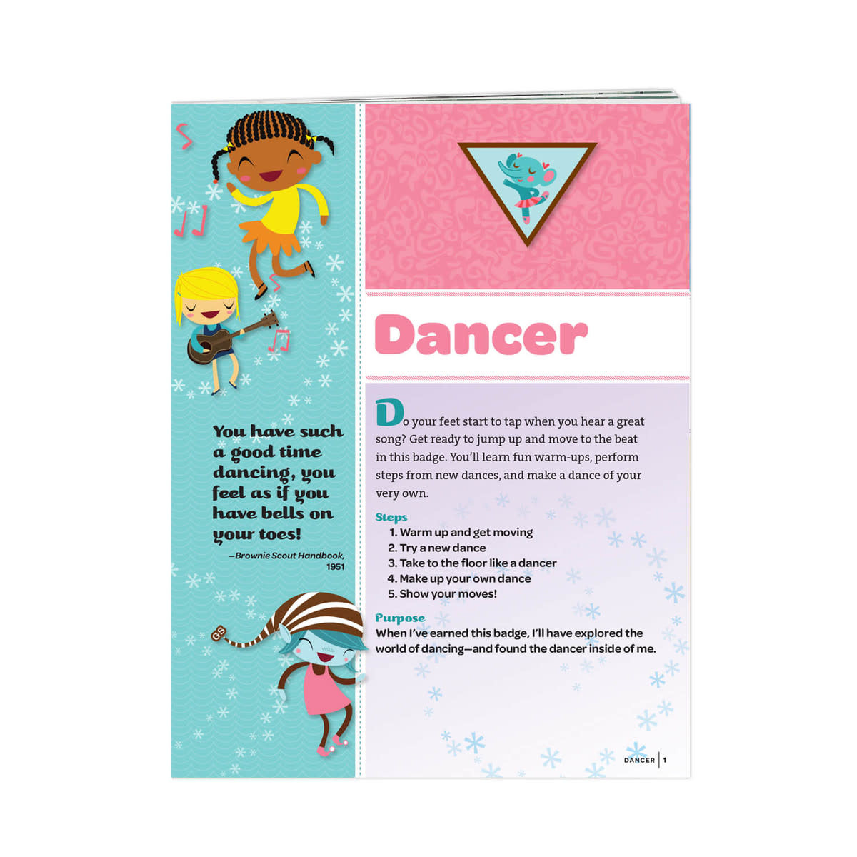 GSUSA Brownie Dancer Badge Requirements Pamphlet - Girl Scouts of ...