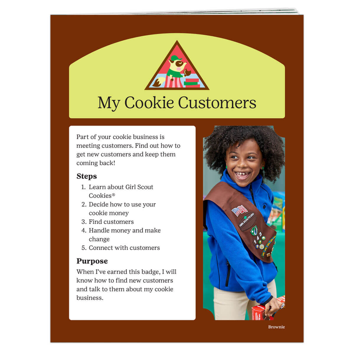 GIRL SCOUTS OF THE USA Brownie My Cookie Customers Requirements ...