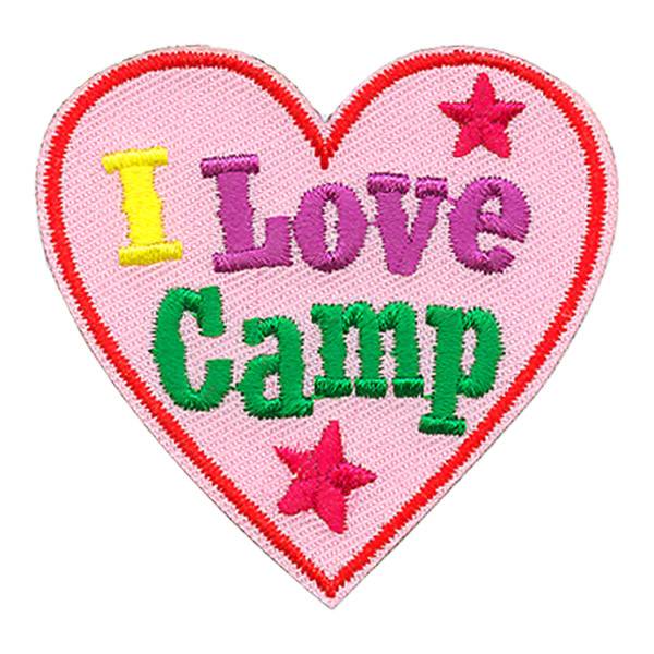 Advantage Emblem & Screen Prnt *I Love Camp Pink Heart Fun Patch - Girl Scouts of Silver Sage ...
