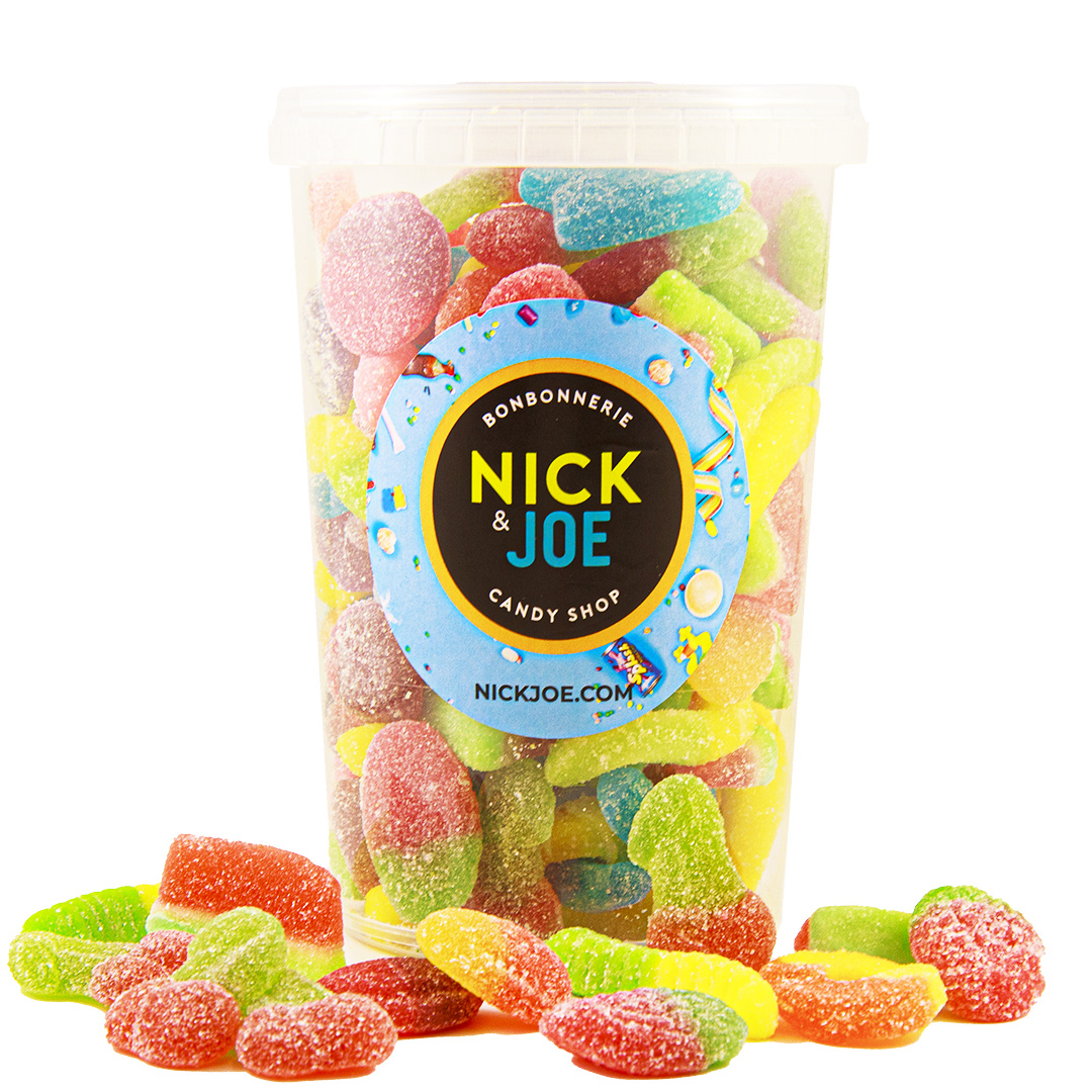 Nick & Joe Candy Shop | Sour candy bucket 700g | Nick & Joe Candy Shop