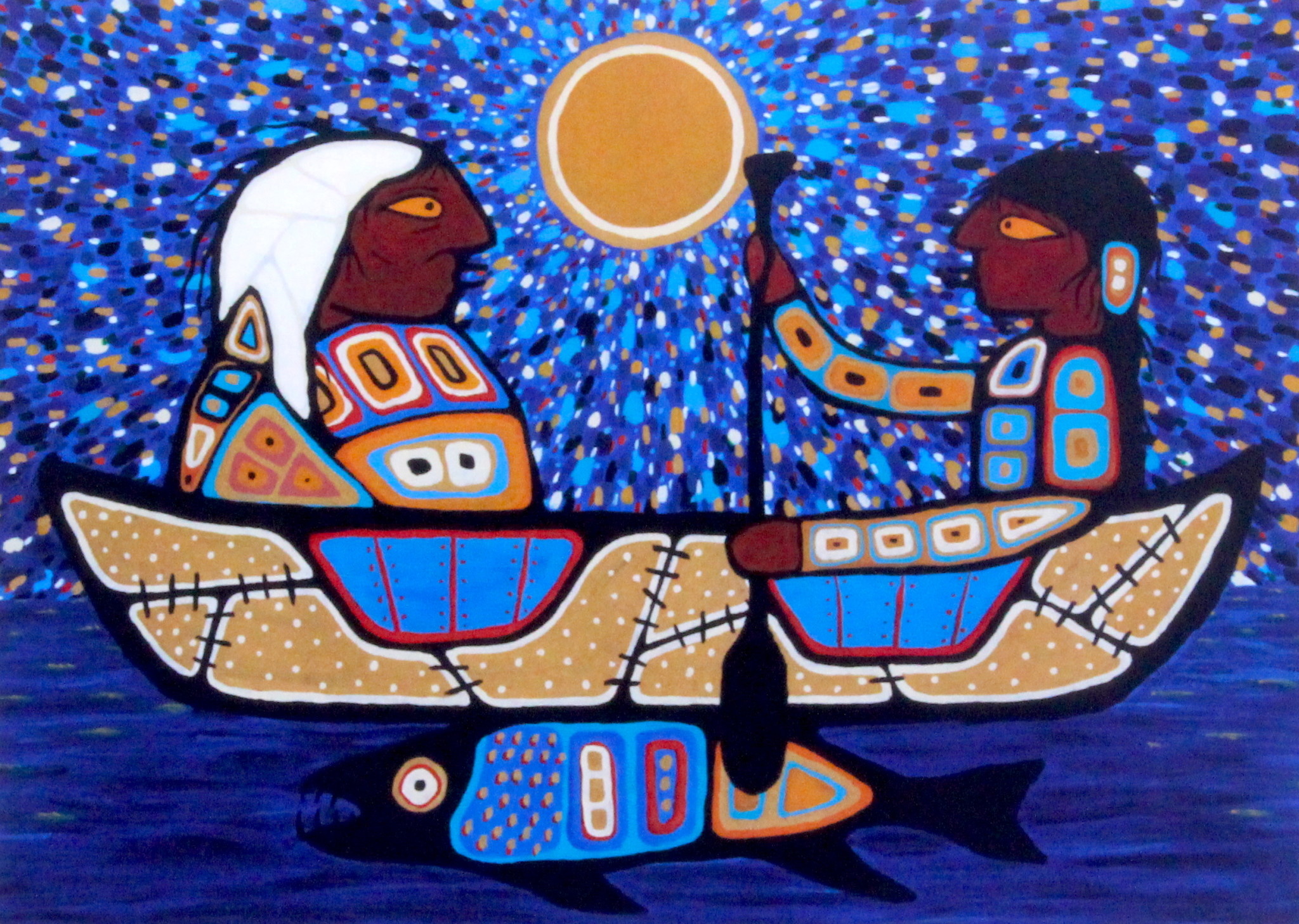 Waynaboozhoo’s Farewell by Joshua Pawis Steckley Card - La Boutique Boréale