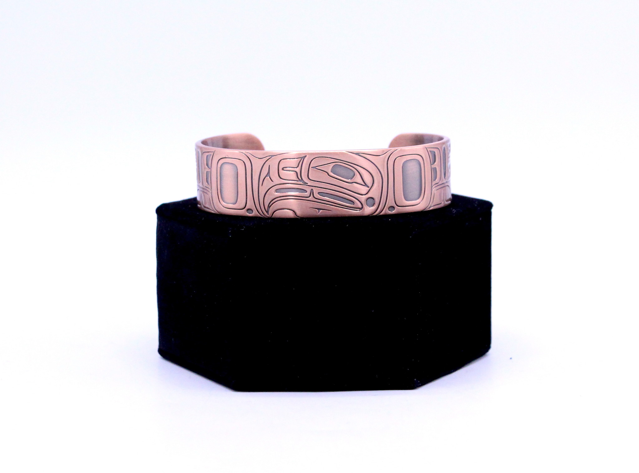 Haida Copper Cuffs Eagle by Gordon White - CBR4 - La Boutique Boréale