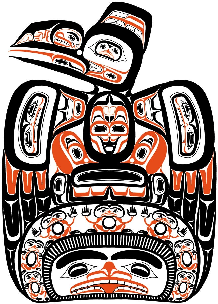The Children of Raven by Bill Reid Canvas - La Boutique Boréale