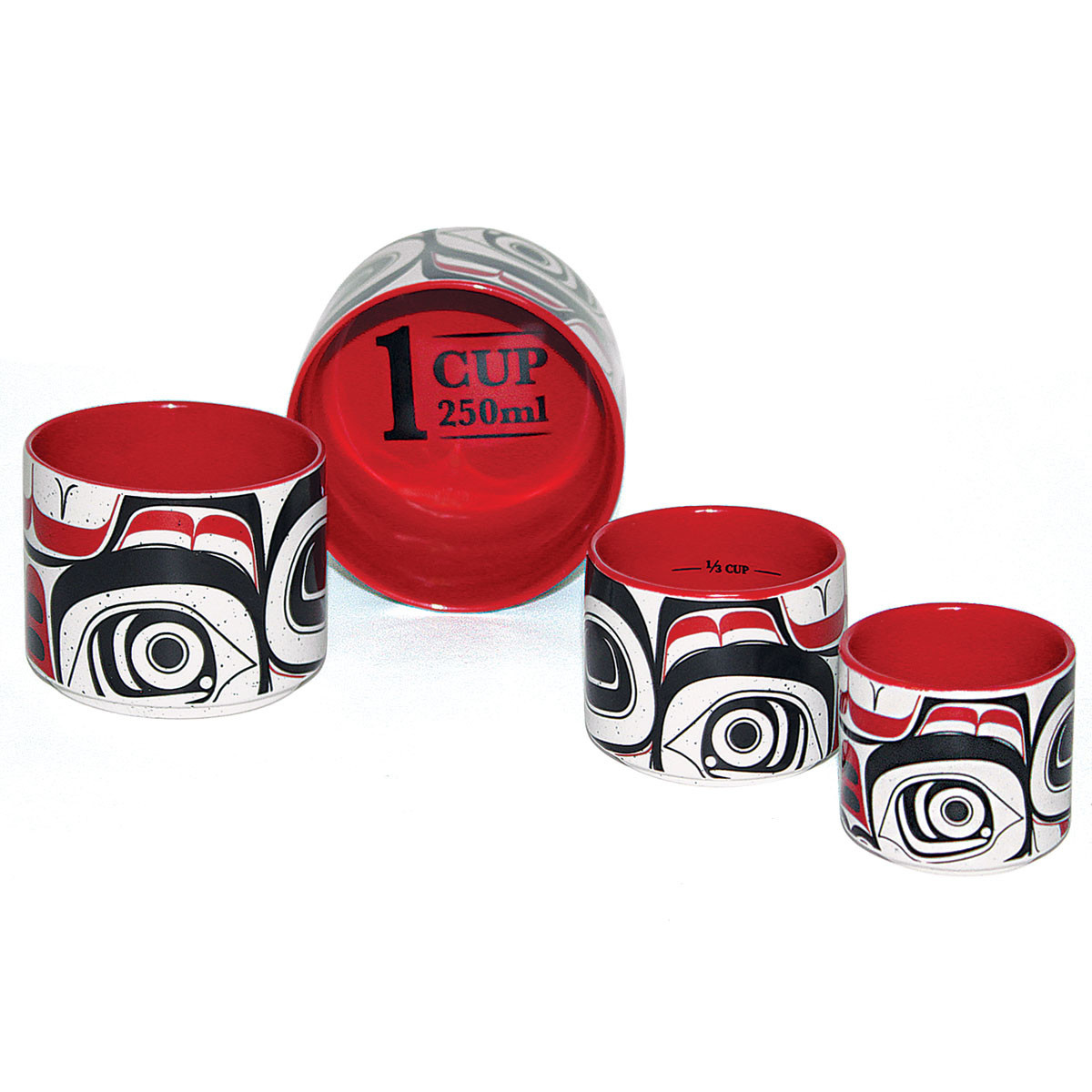 Ceramic Measuring Cup Set - Matriarch Bear - La Boutique Boréale