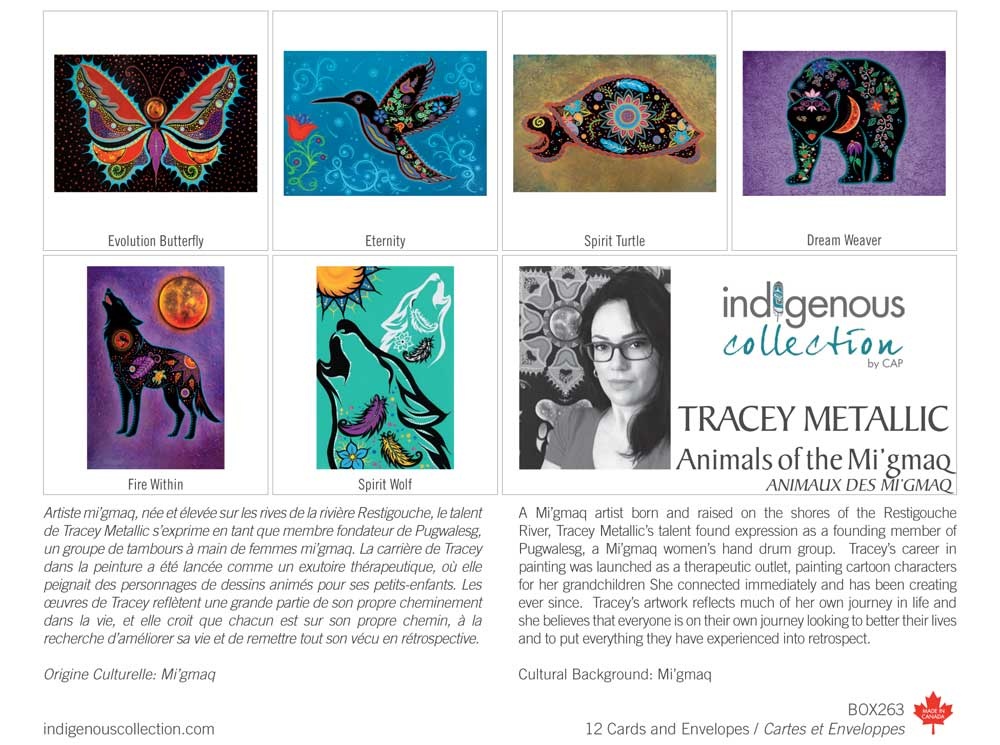 Animals of the Mi'gmaq by Tracey Metallic 12 Card Box - Box263 - La ...