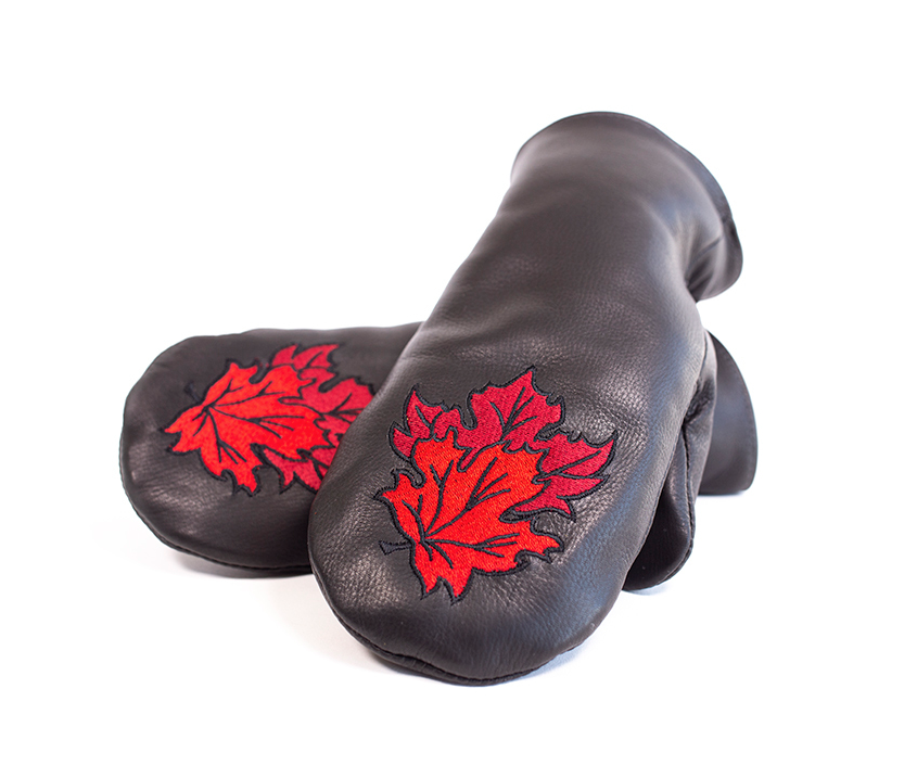 True North Deer Hide Mitts - La Boutique Boréale