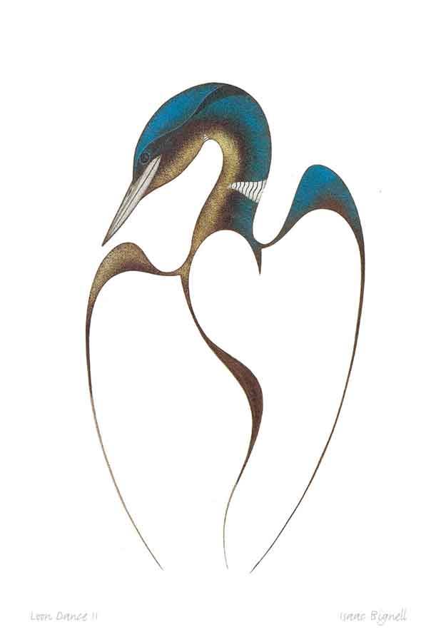 Loon Dance II par Isaac Bignell Carte - La Boutique Boréale