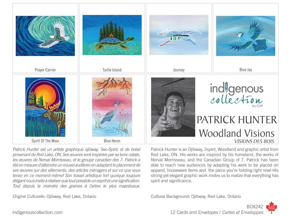 Woodland Visions - Ojibway by Patrick Hunter 12 Card Box - Box 242 - La ...