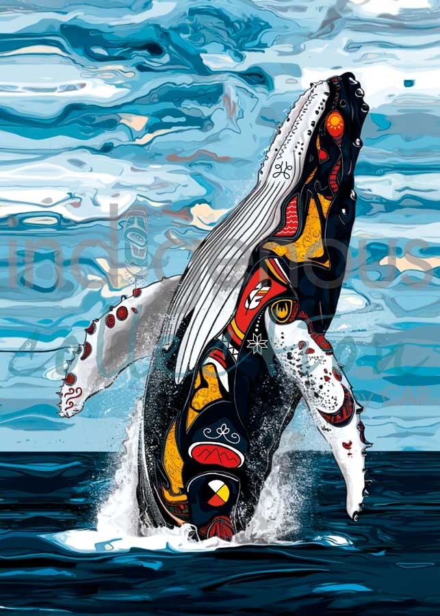 Spirit Whale par Stephanie White Encadré - La Boutique Boréale