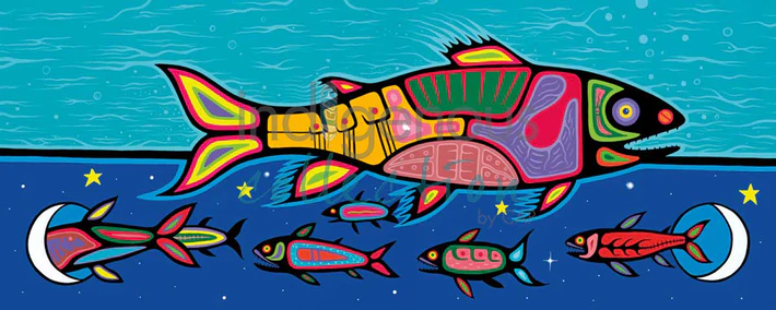 The Birth of Salmon par Jeffrey Red George Passe-Partout - La Boutique ...