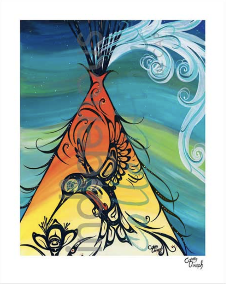 Hummingbird Teepee par Carla Joseph Édition Limitée - La Boutique Boréale