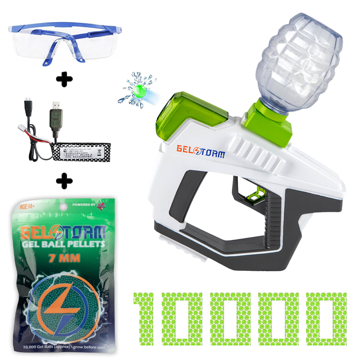 GelStorm - Typhoon Blaster - Green - Bobcat Armament