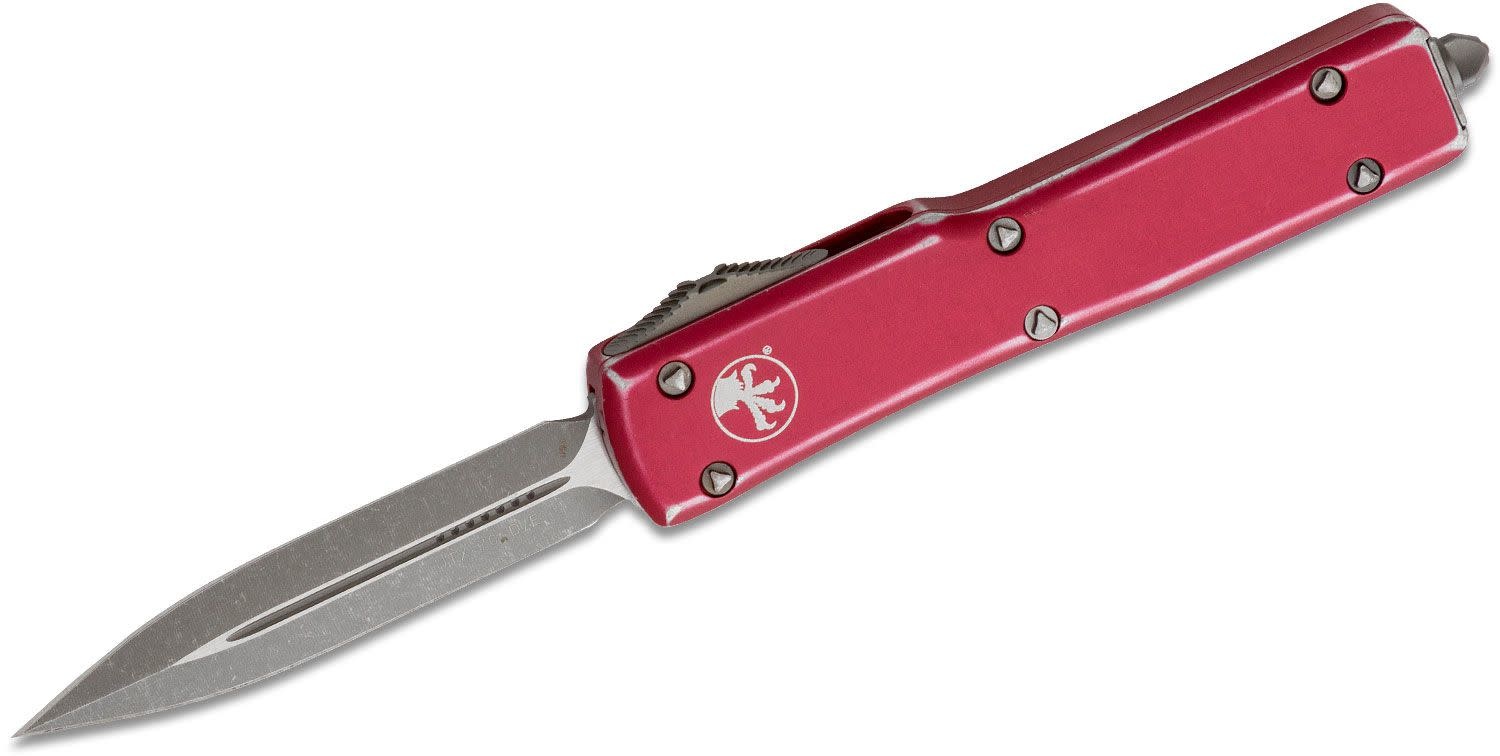 Microtech Microtech - UTX-70 - D/E - Distressed Red Apocalyptic ...