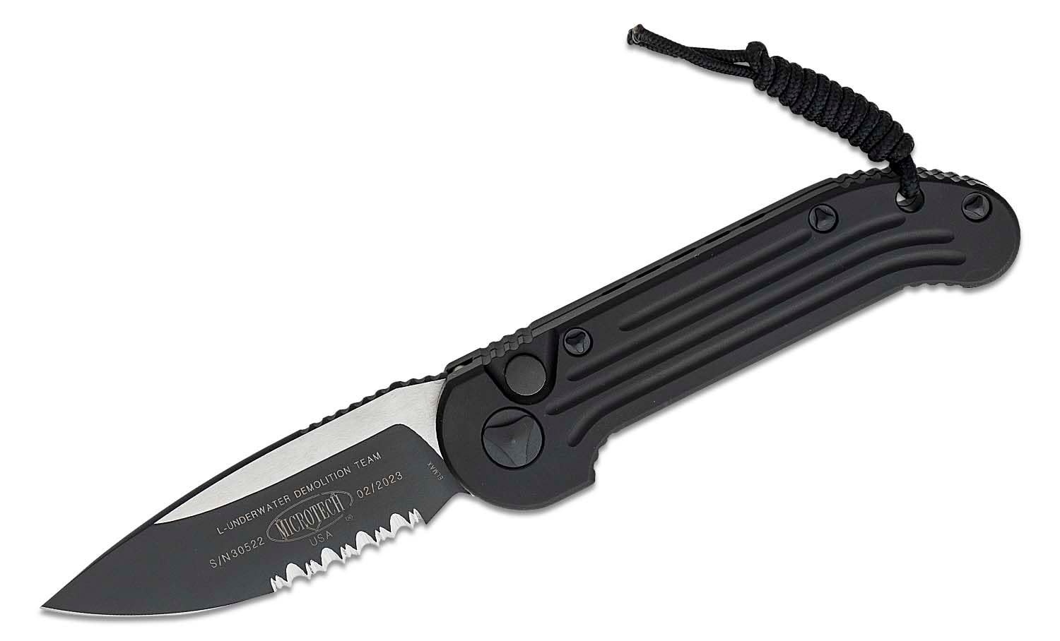 Microtech - L.U.D.T. - S/E - Tactical Black Partial Serrated - Bobcat ...