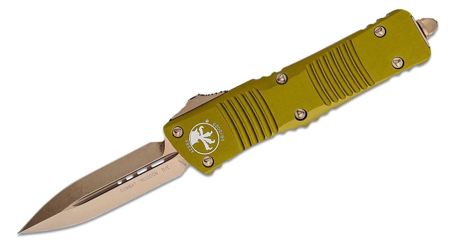 Microtech - Combat Troodon - D/E - OD Green Bronzed Standard - Bobcat Armament