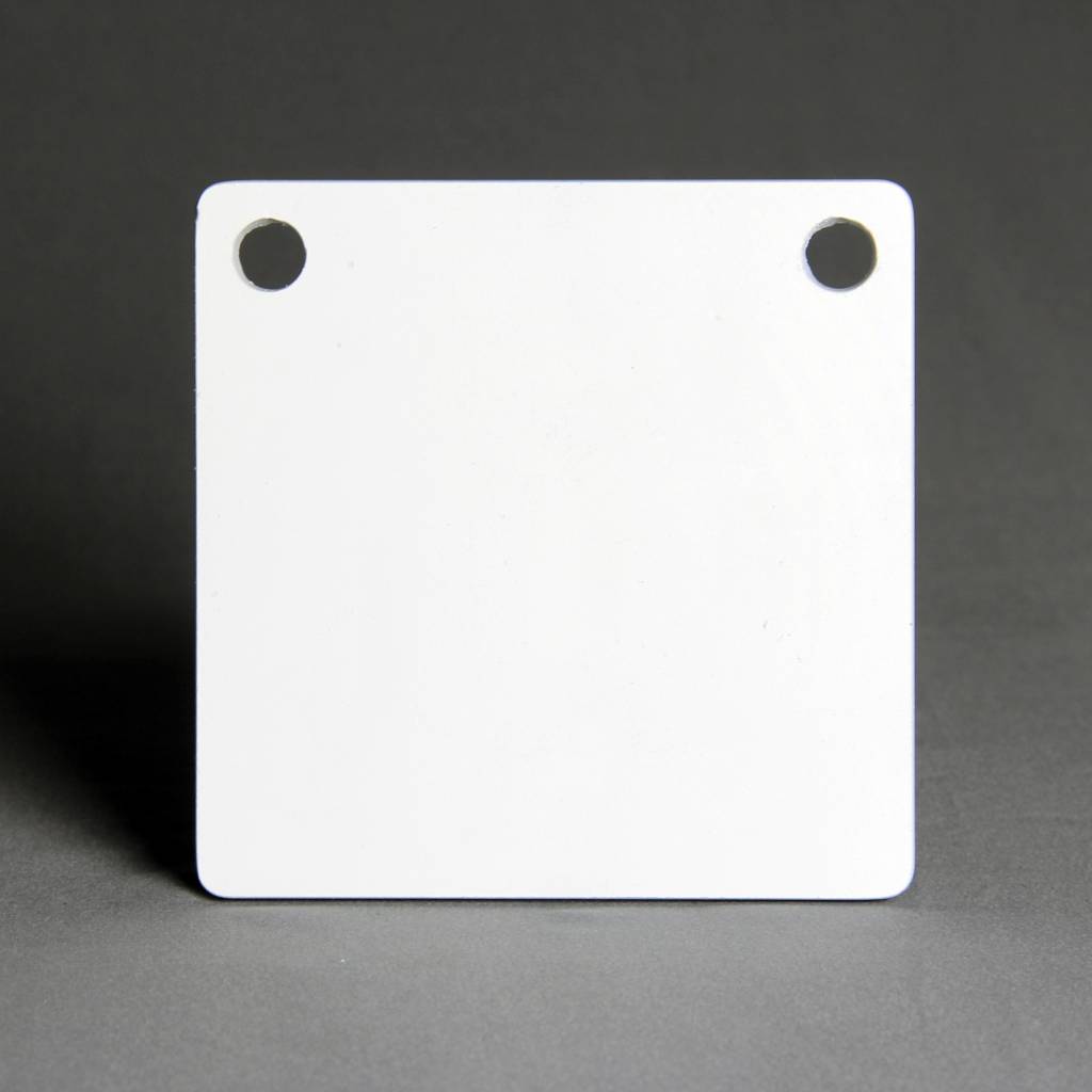 Bobcat Steel Square Target - 3/8" AR500, 8", Double Hole - Bobcat Armament