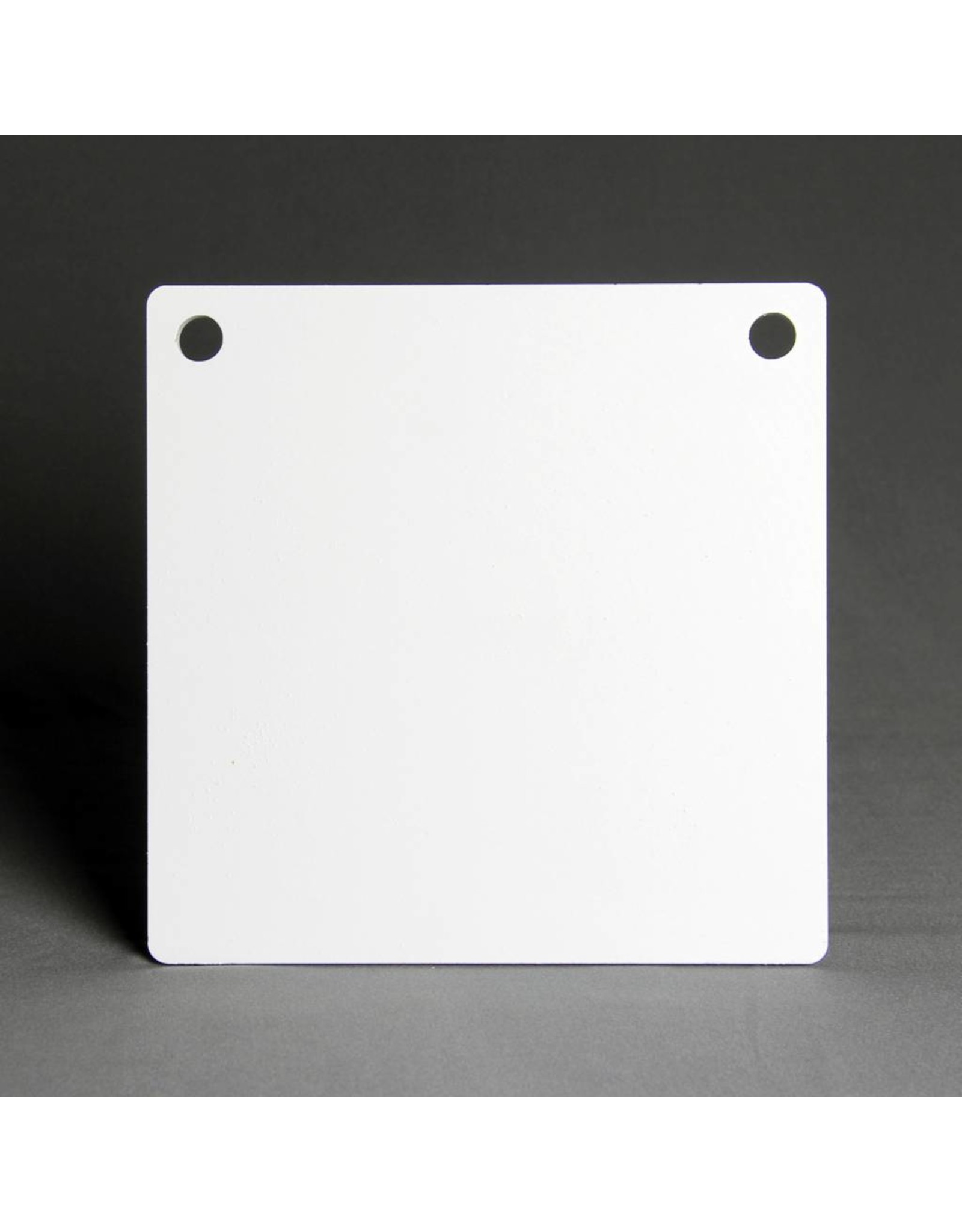 Bobcat Steel Square Target - 3/8" AR500, 8", Double Hole - Bobcat Armament