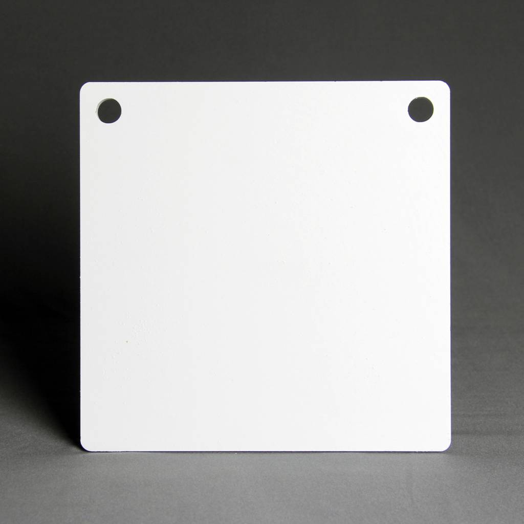 Bobcat Steel Square Target - 3/8" AR500, 8", Double Hole - Bobcat Armament