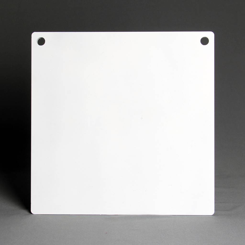 Bobcat Steel Square Target - 3/8" AR500, 8", Double Hole - Bobcat Armament