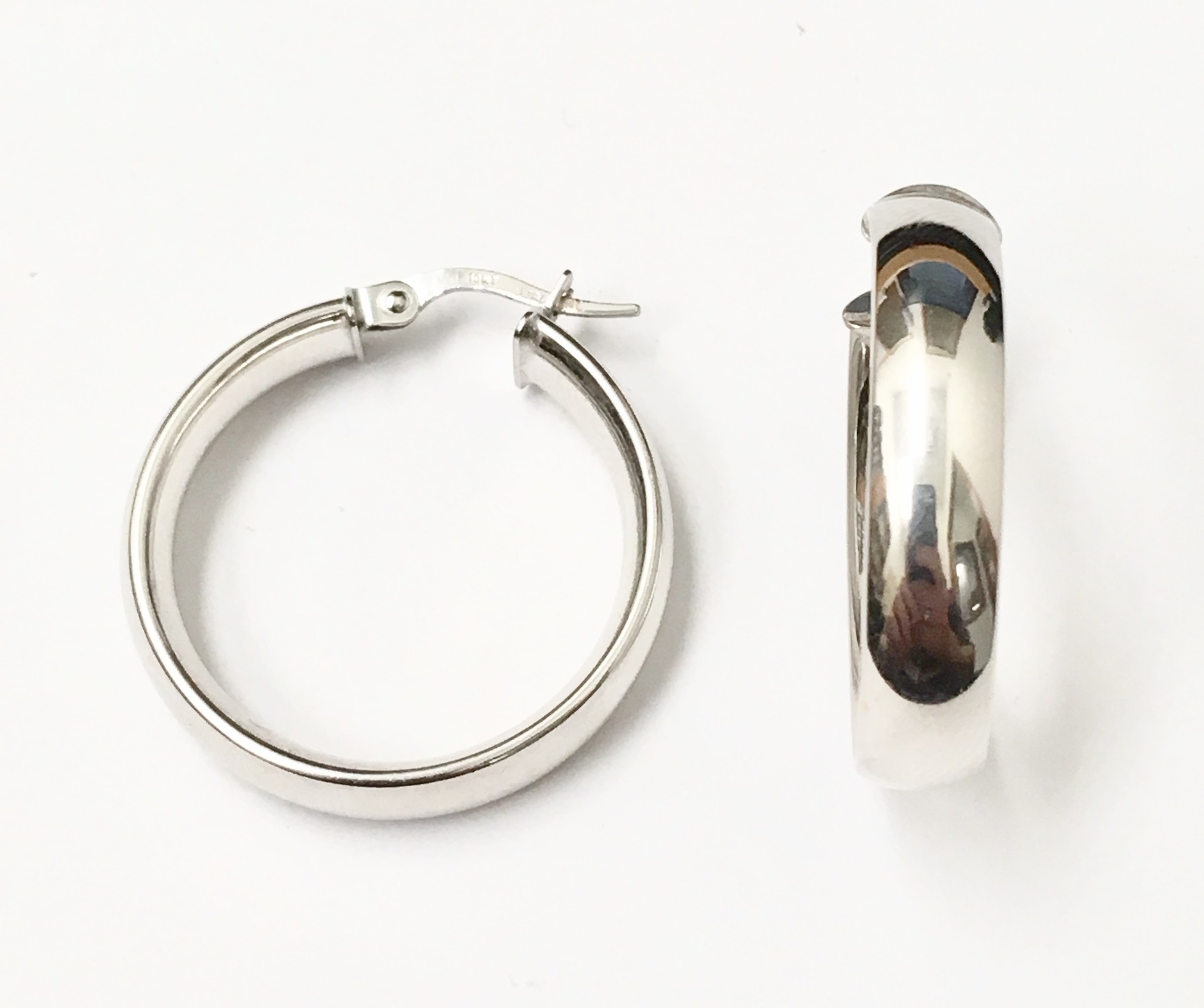 25mm Hoop Earrings 10KW - Forest of Jewels