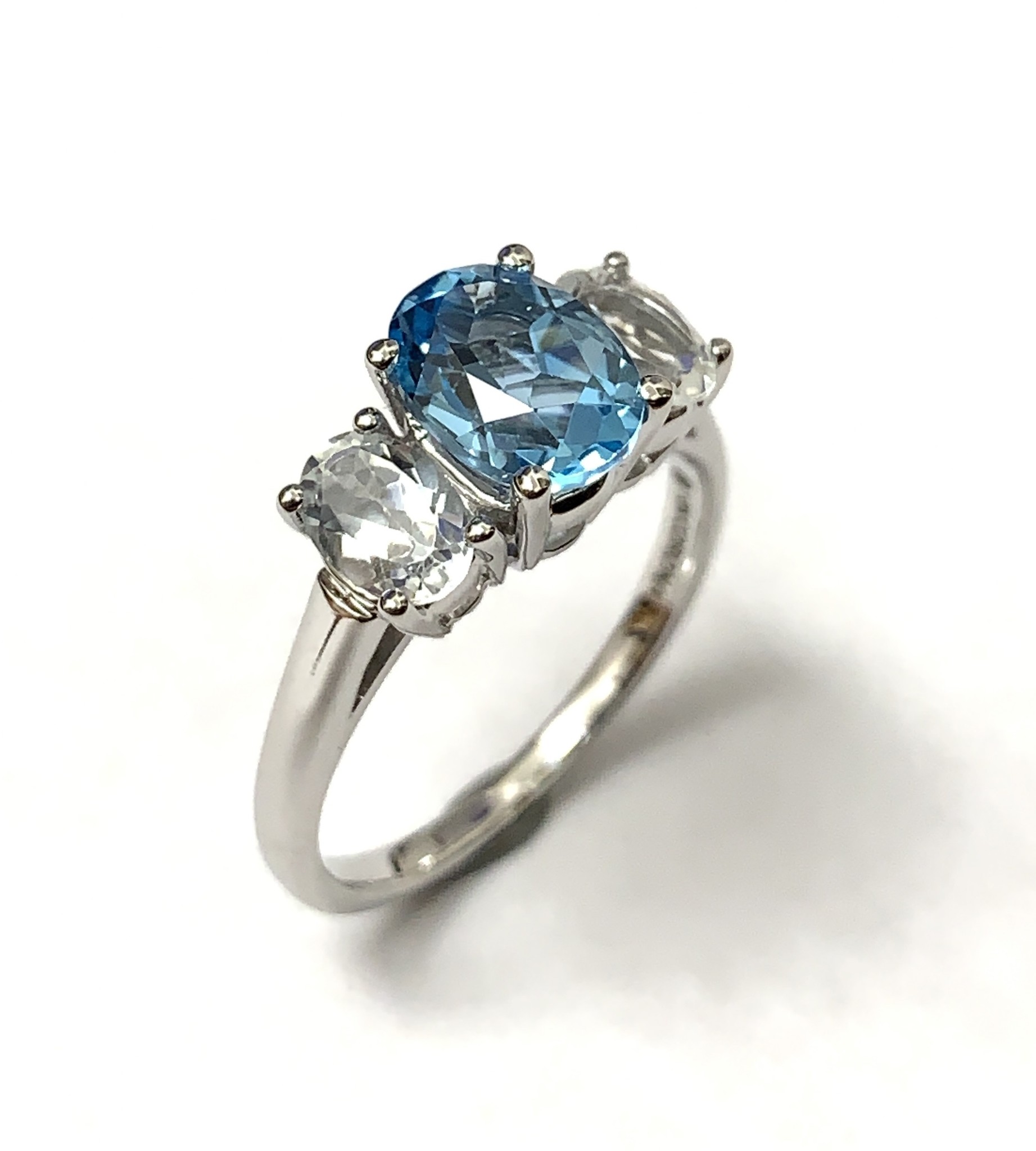 Triple Oval Topaz Ring 10KW - Forest of Jewels