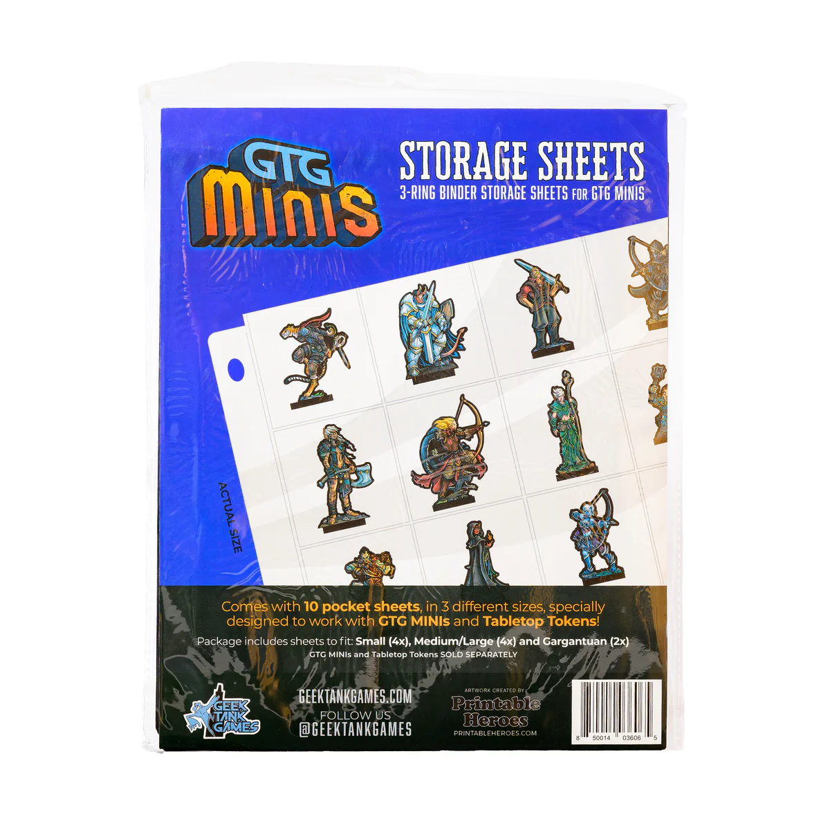 GTG Minis: Custom Storage Sheets - Game Chest