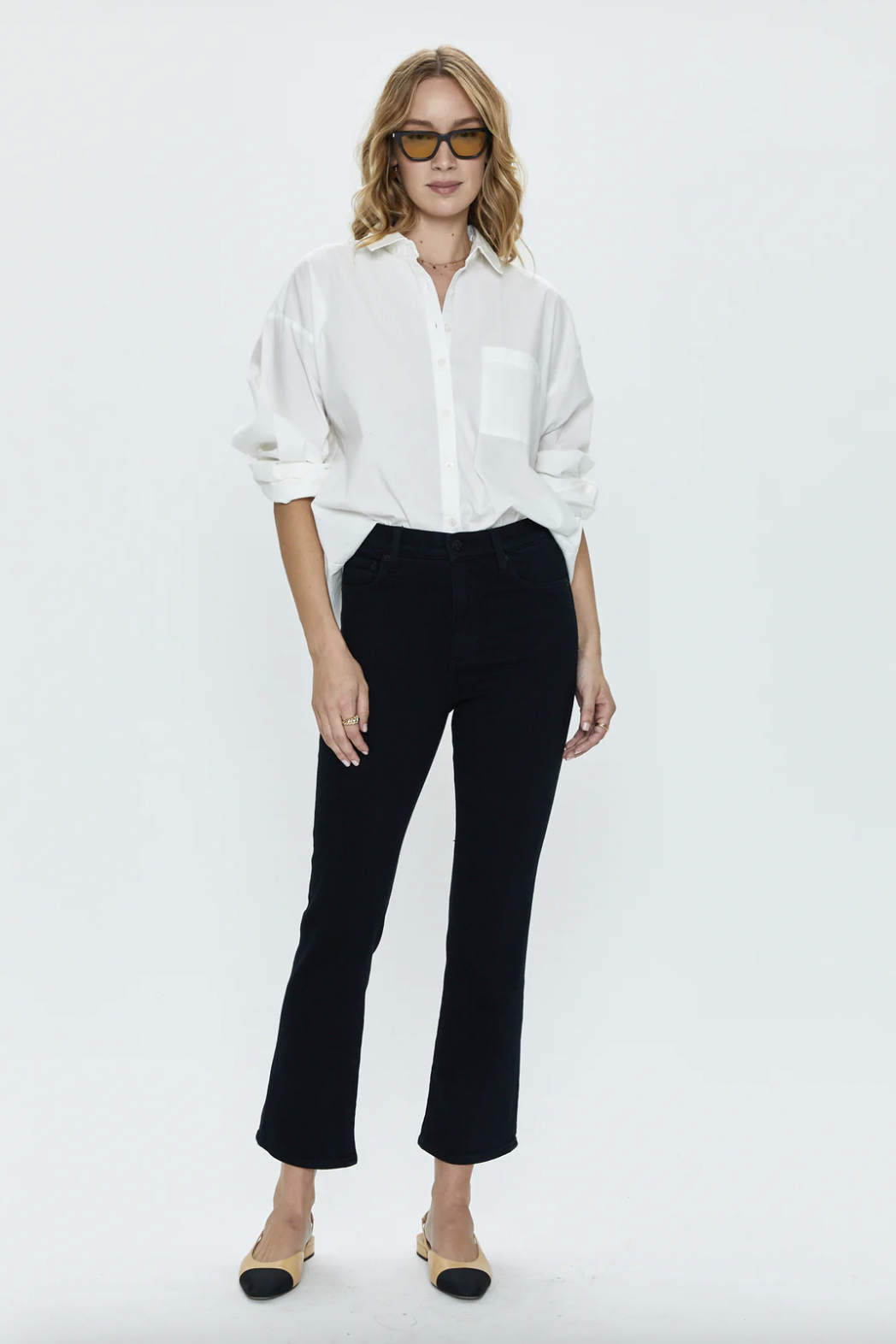 LENNON HIGH RISE CROP BOOTCUT - Elle Gray