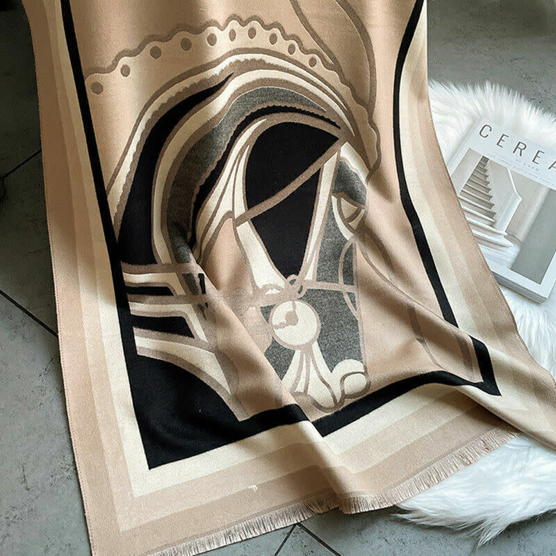 WINDING RIVER EQUESTRIAN REVERSIBLE WRAP BLACK/GRAY MANE - Elle Gray