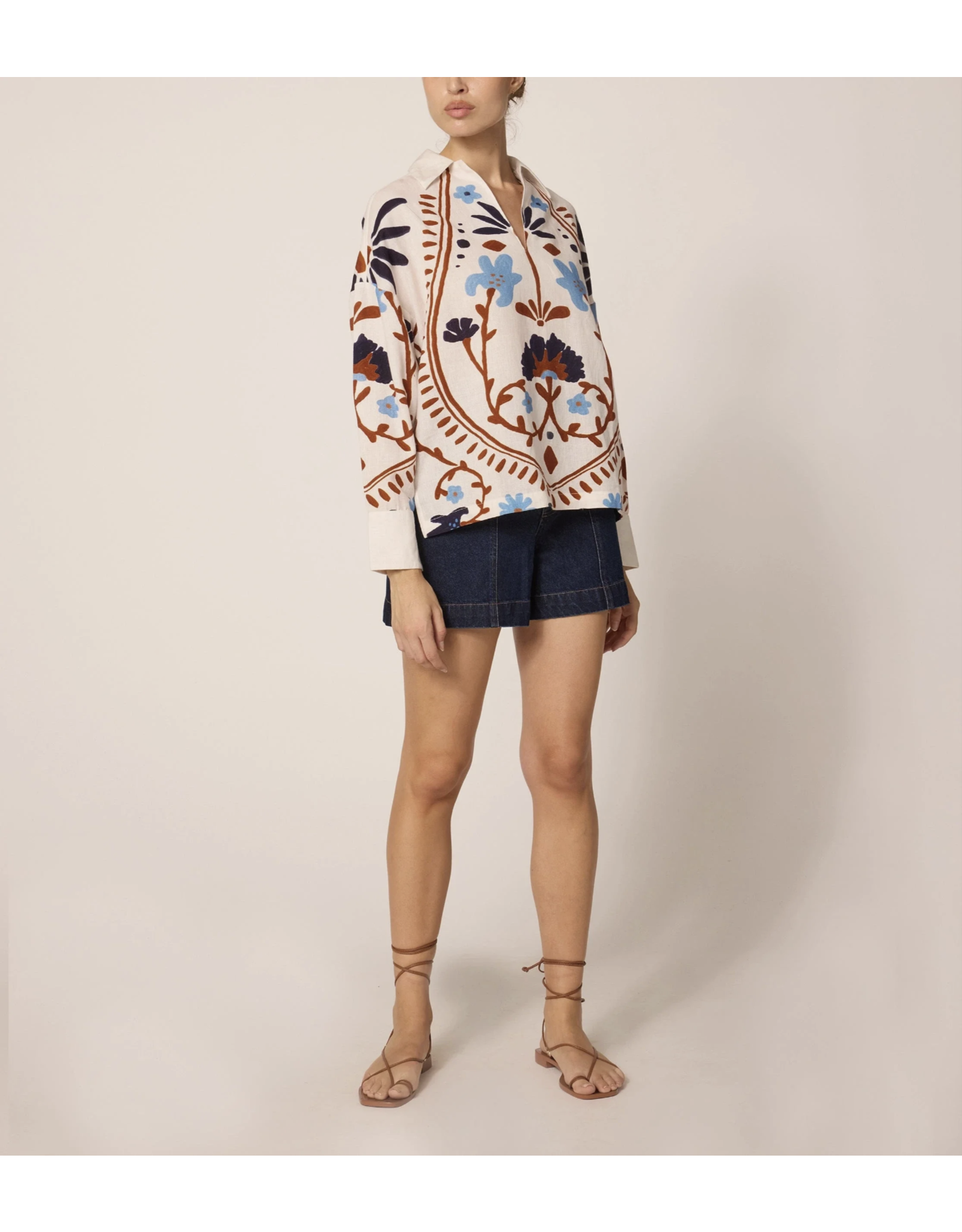 MIRANDA BLOUSE - Elle Gray