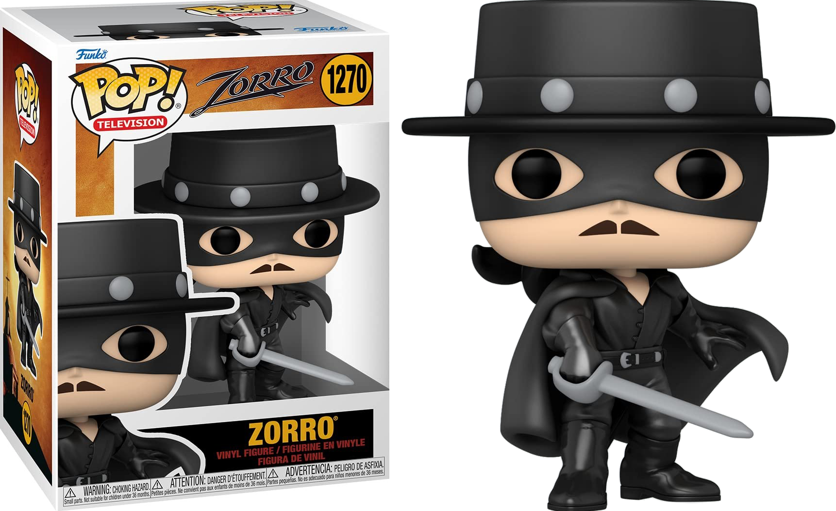 Funko Pop! Television - Zorro - Zorro 1270 - Chez Rhox Geek Stop Funko Pop! Television - Zorro - Zorro 1270 - Chez Rhox Geek Stop