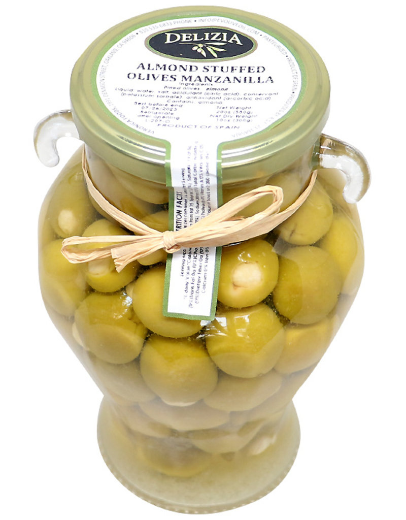 Olives Manzanilla Olive Stuffed with Almond - The Anointed Olive, LLC