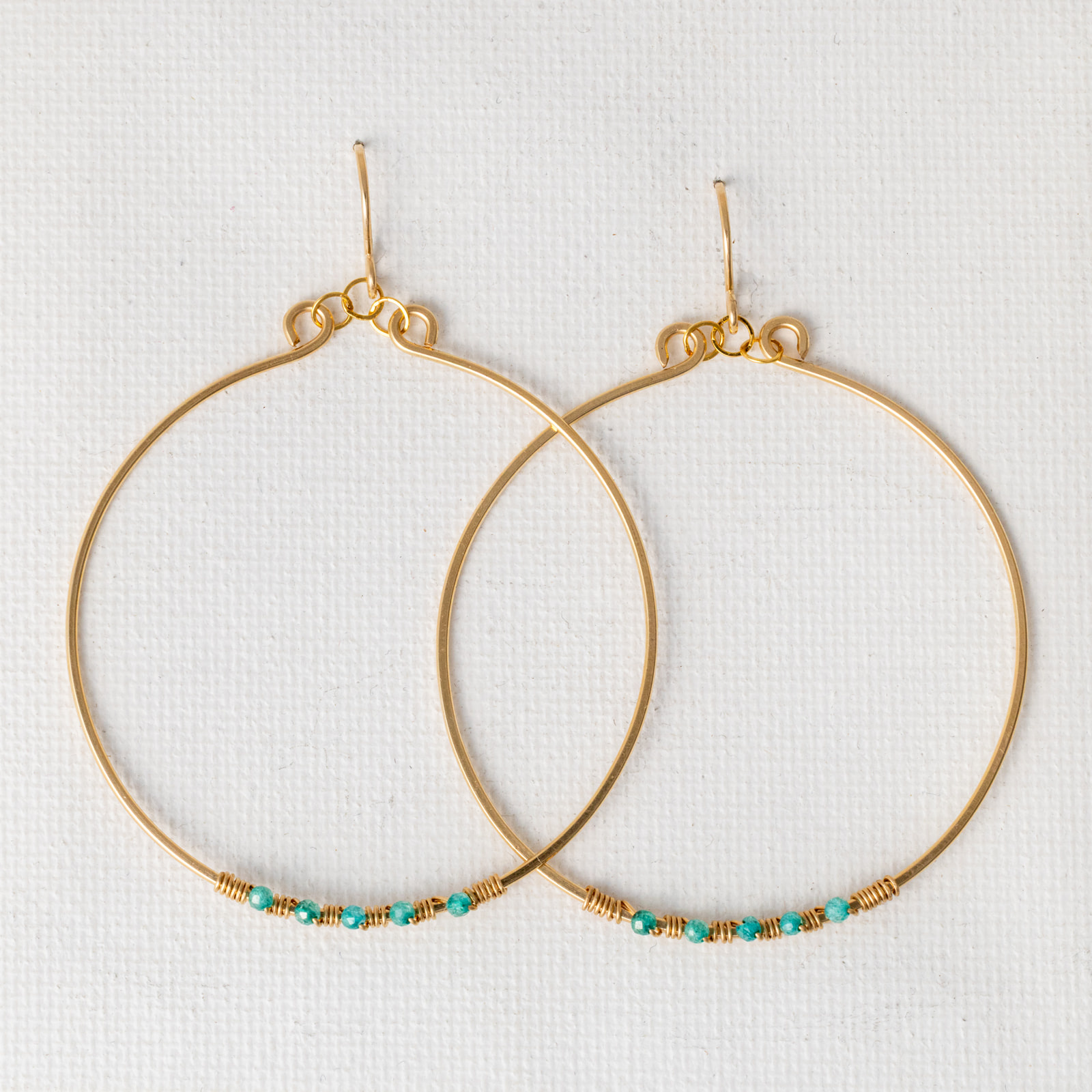 Slate 5-stone Hoops - SLATE