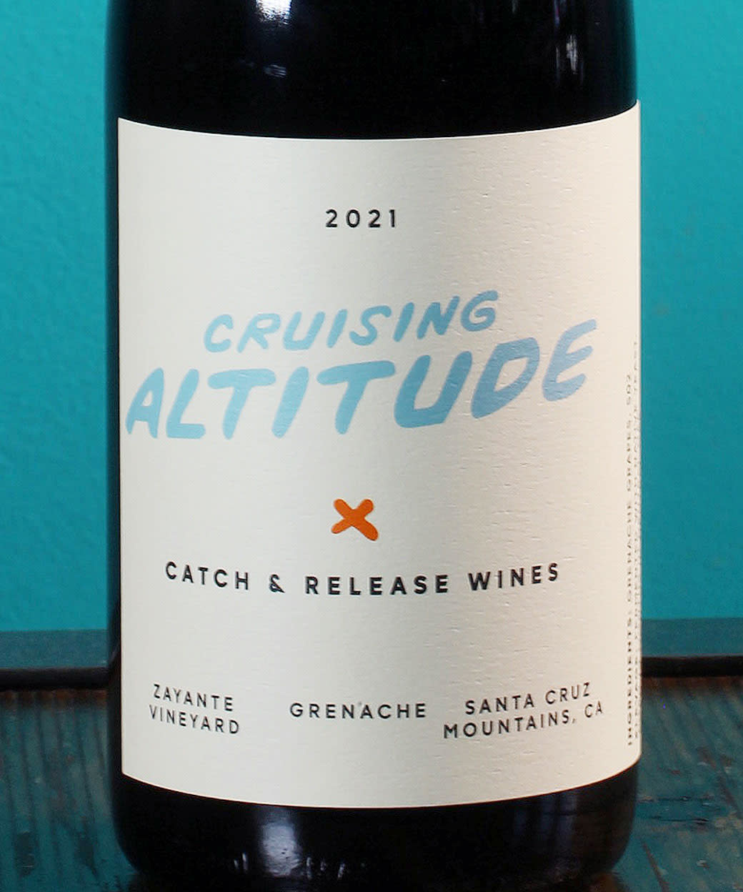 Catch & Release Wines Grenache Cruising Altitudes Zayante Vineyard Santa Cruz Mountains 2021 - D ...