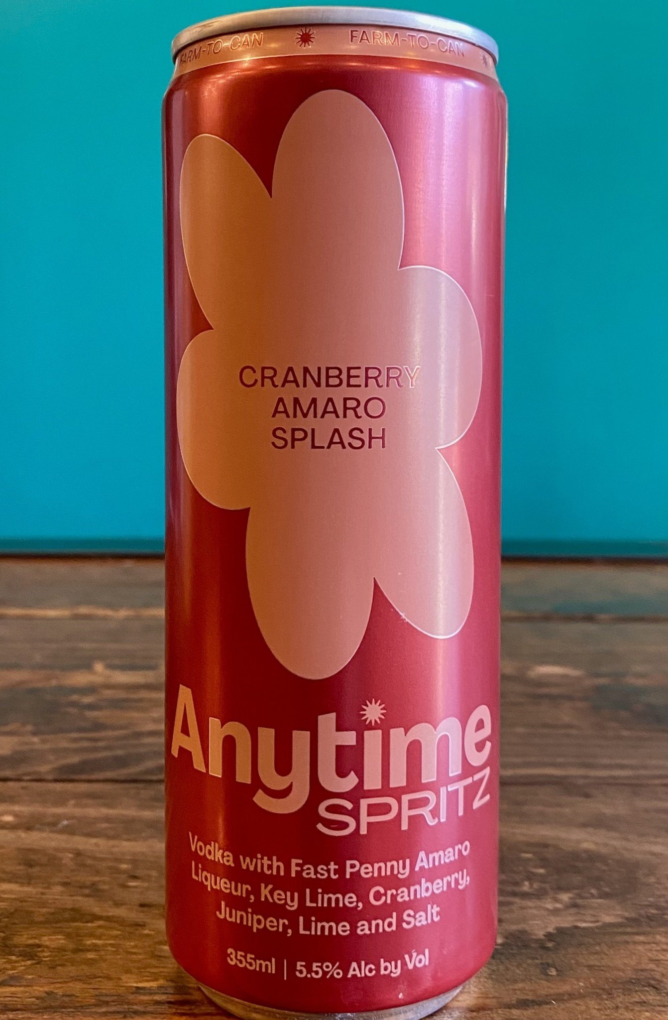 Anytime Spritz Cranberry Amaro Splash (12oz can) - D.Vino