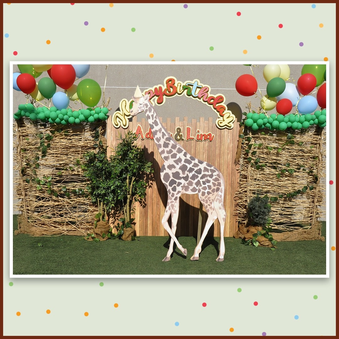 Jungle Animal Standee-Giraffe - فانتسي بارتي