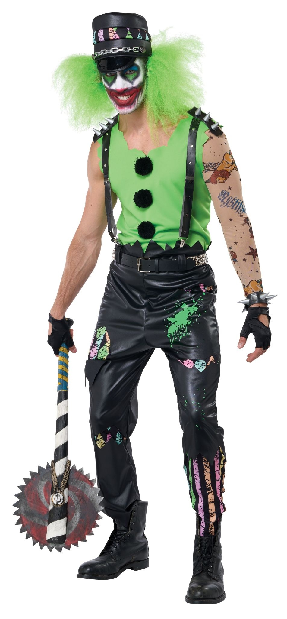Crazed Clown Men's Costume - Fantasy Party
