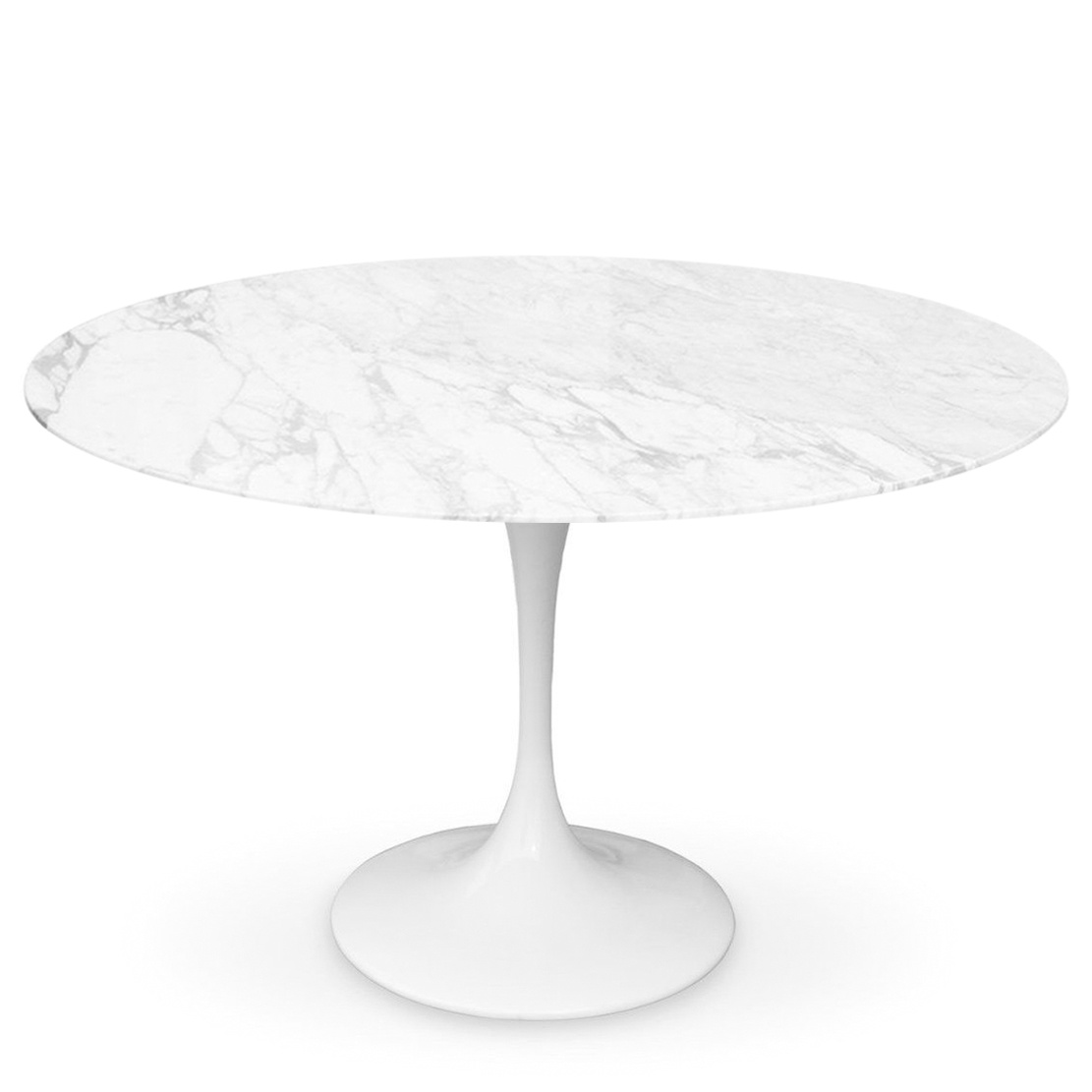 TABLE À DINER TRUMPET RONDE ET MARBRE 47" - LOVACO