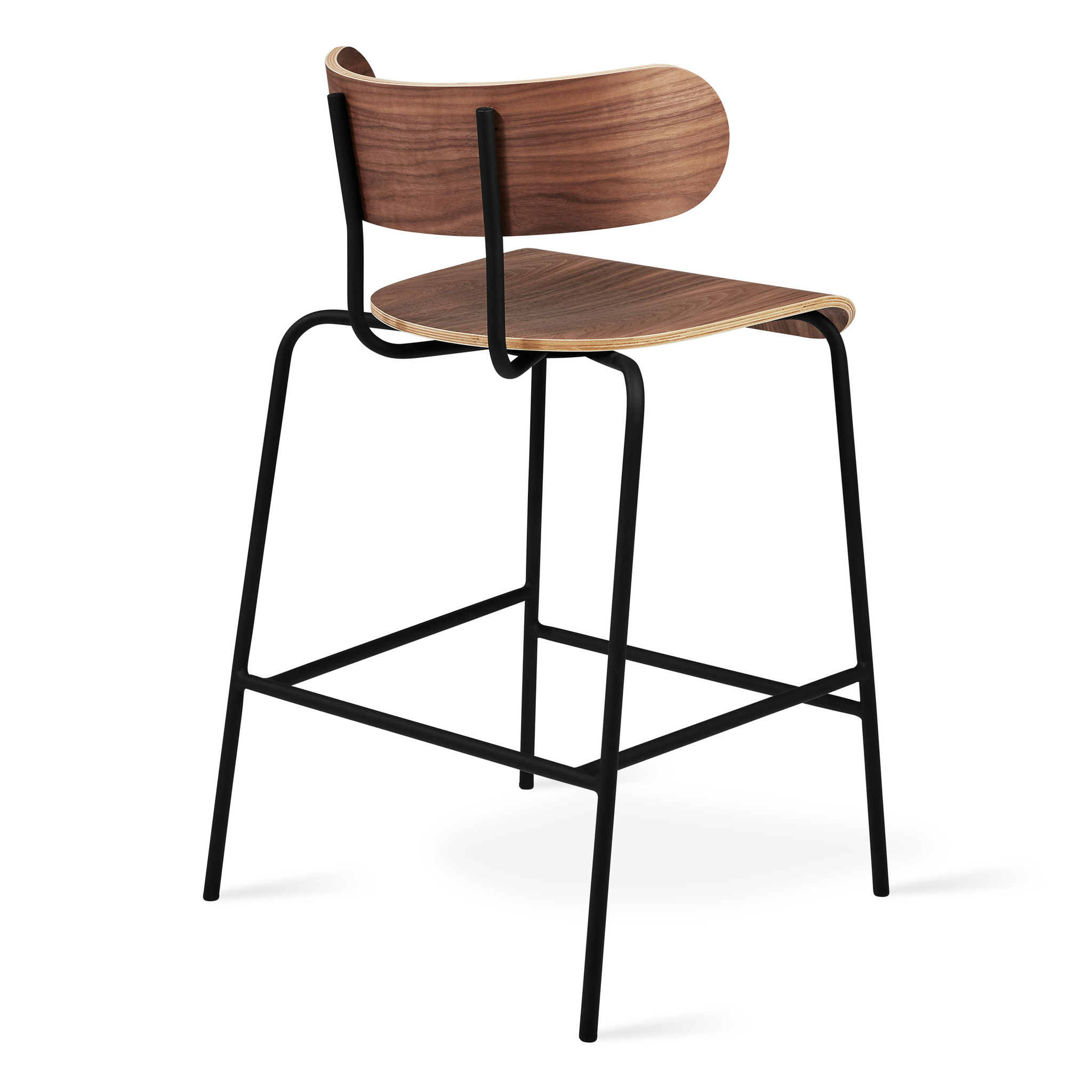 TABOURET COMPTOIR BANTAM NOYER - LOVACO