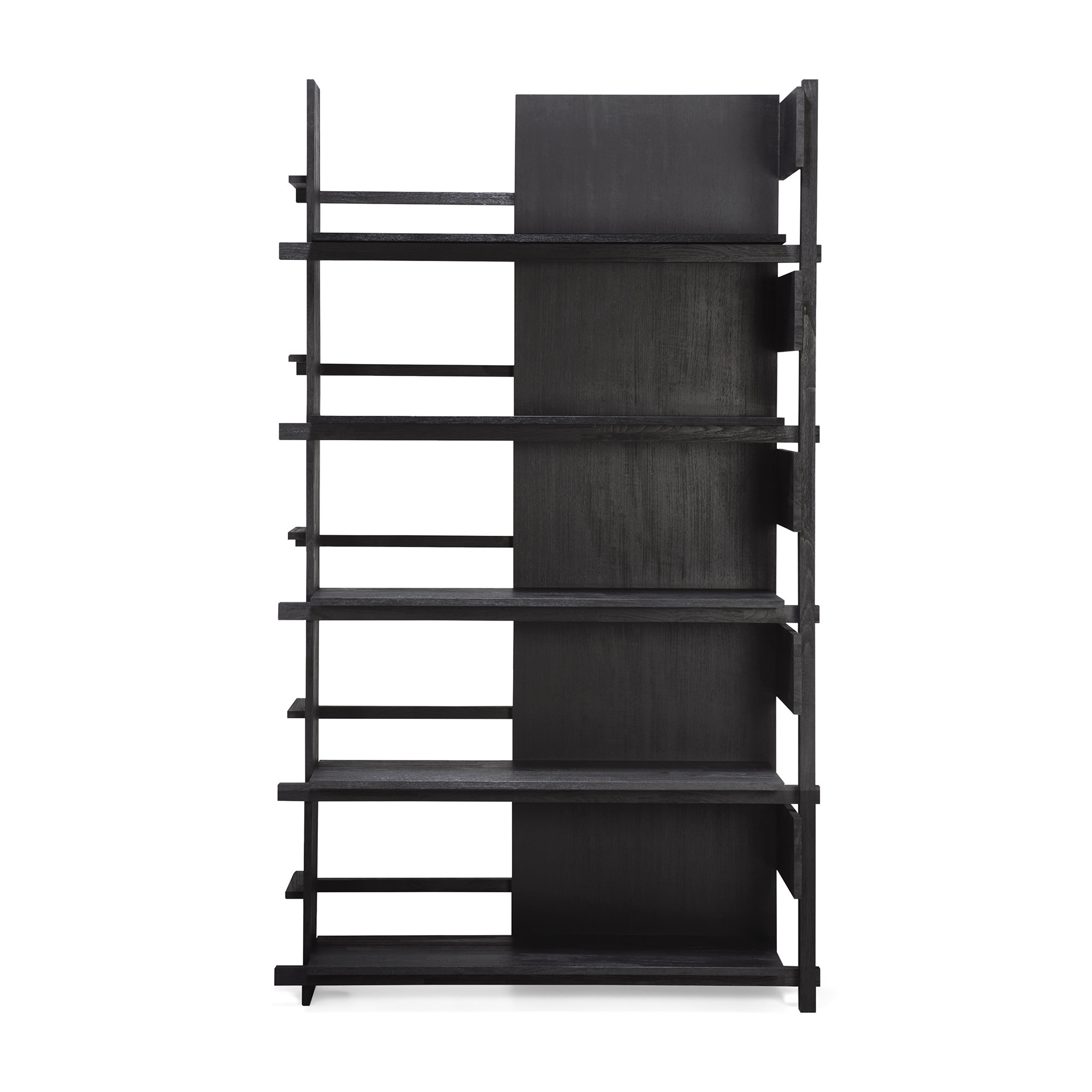 ABSTRACT RACK - VARNISHED TEAK - BALCK by Ethnicraft - LOVACO