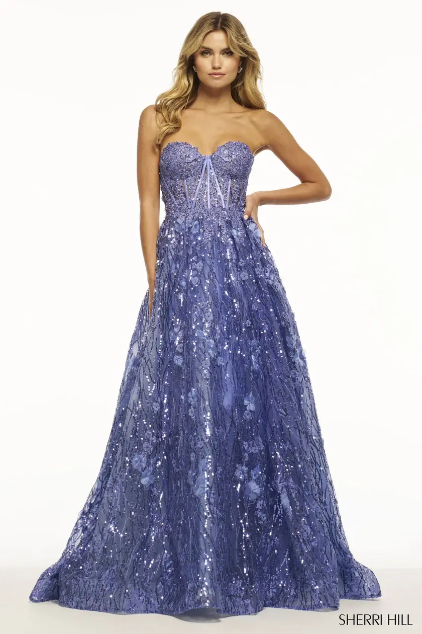 54305 Robe Bustier Corset Periwinkle - Mirage