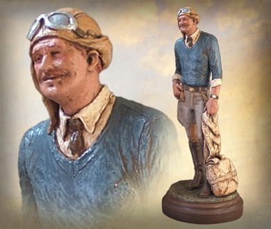 Statue: Spirit of St. Louis Handpainted - Wayman Pilot Supplies