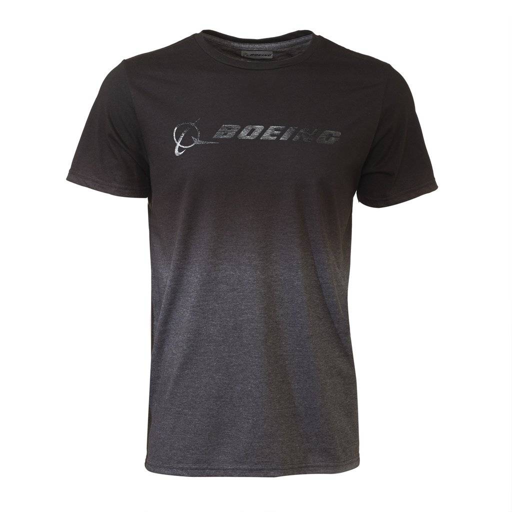 T-Shirt: Boeing Gradient, Blk - Wayman Pilot Supplies