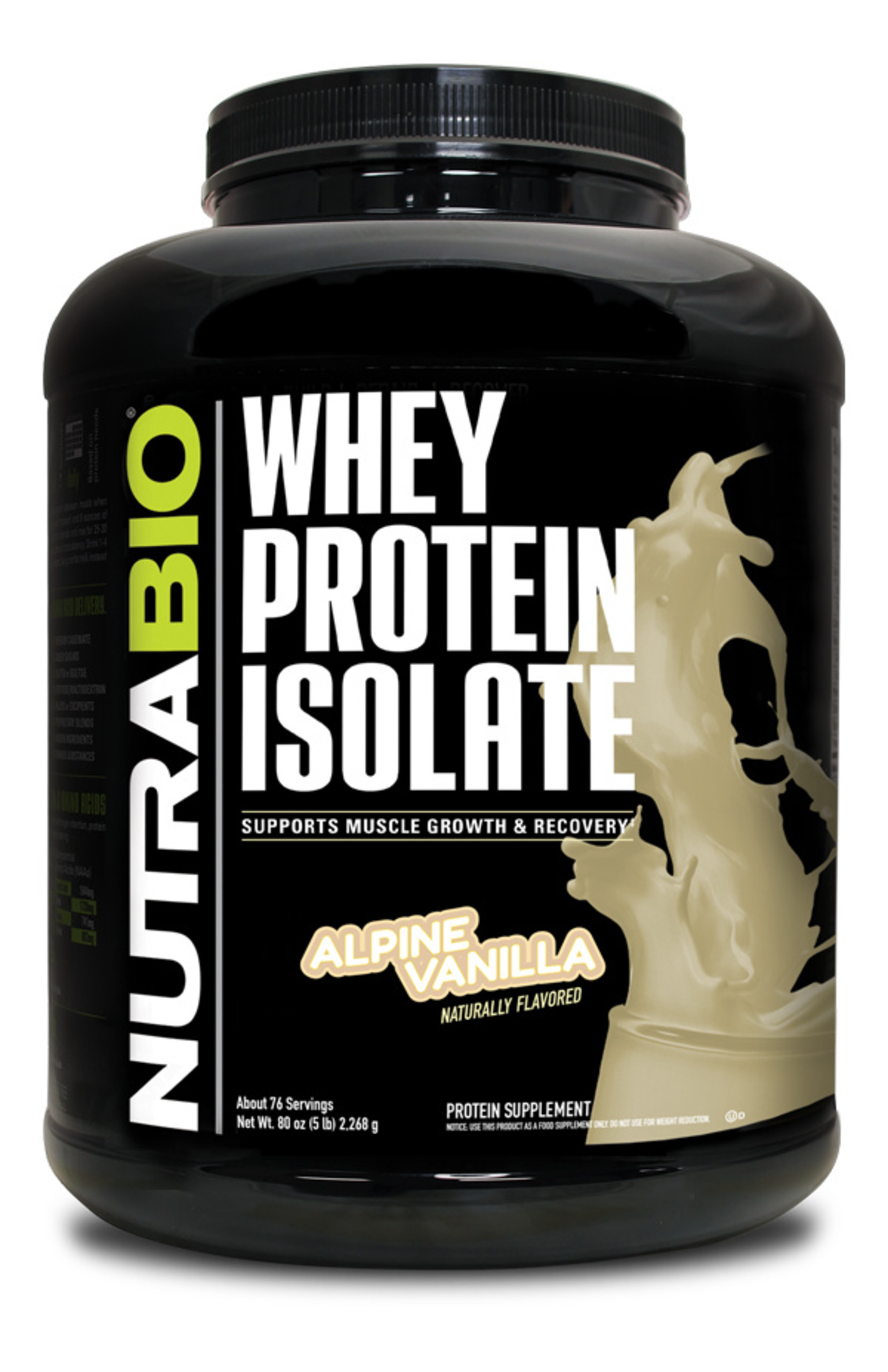 Nutrabio Whey Protein Isolate 5LB - Fuel the Bull Supplement Store
