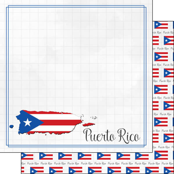 SCRAPBOOK CUSTOMS 12X12 PUERTO RICO ADVENTURE BORDER - Scrapbook Centrale