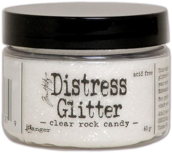 TIM HOLTZ DISTRESS GLITTER CLEAR ROCK CANDY 3OZ - Scrapbook Centrale
