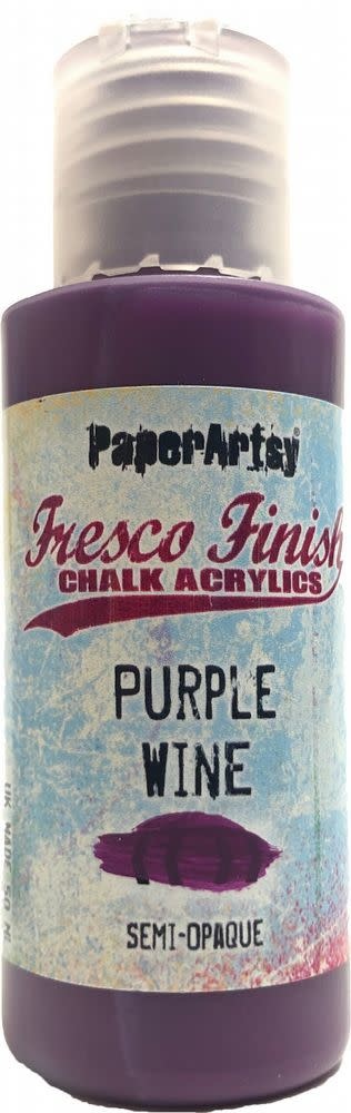 PAPER ARTSY FRESCO FINISH PURPLE WINE CHALK ACRYLIC PAINT - Scrapbook ...