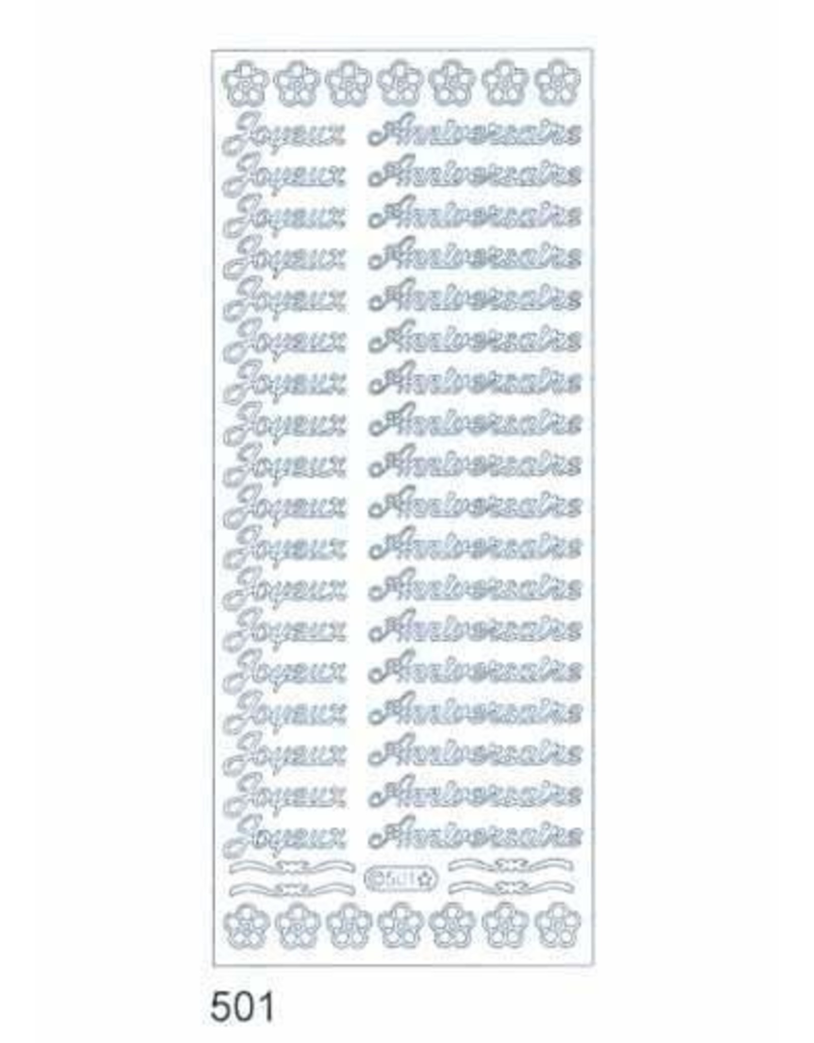 STARFORM JOYEUX ANNIVERSAIRE BLACK PEEL OFFS - Scrapbook Centrale