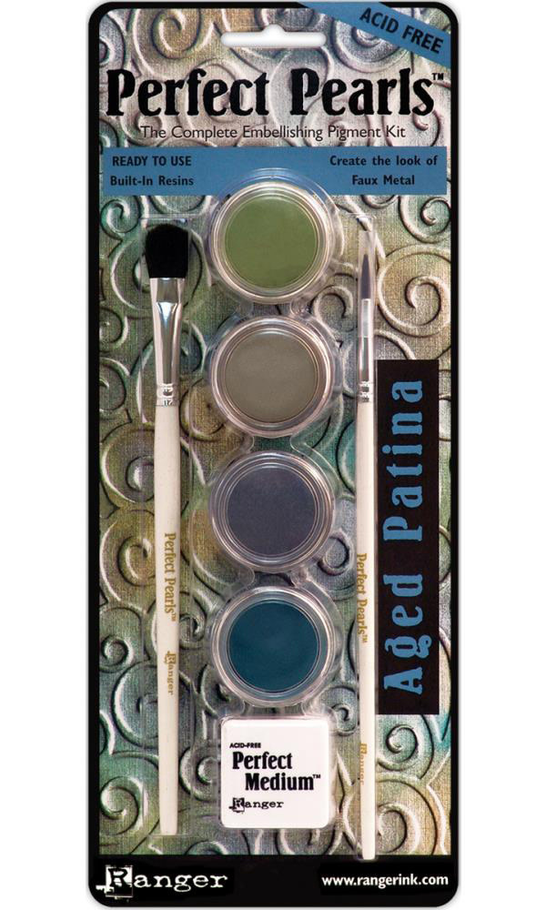 RANGER PERFECT PEARLS KIT AGED PATINA - Scrapbook Centrale